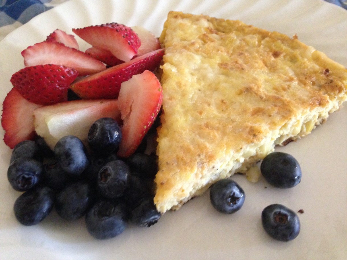 Corn Frittata with Romano Cheese | nina in the kitchen