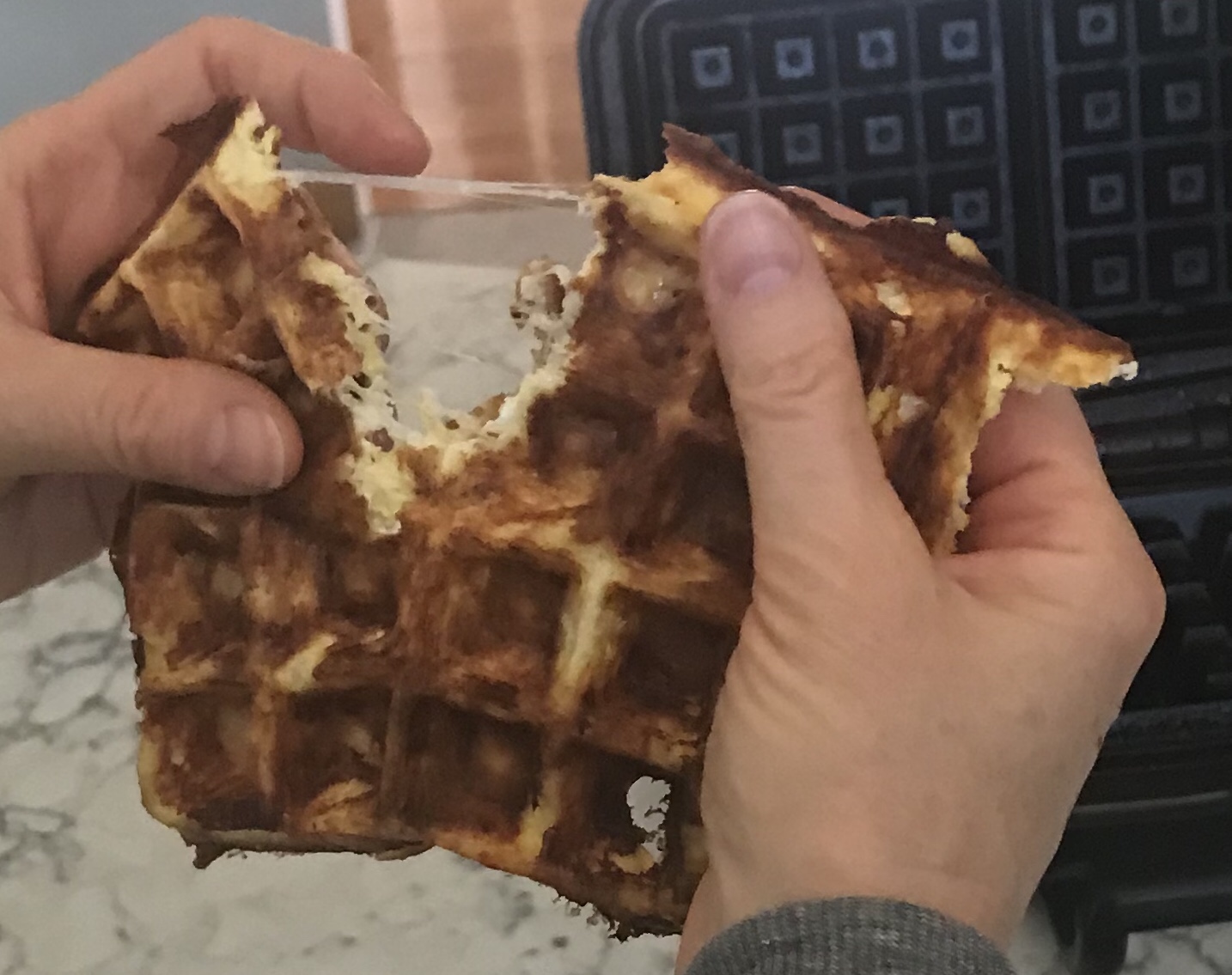 Chaffle: Cheese and Waffle | nina in the kitchen